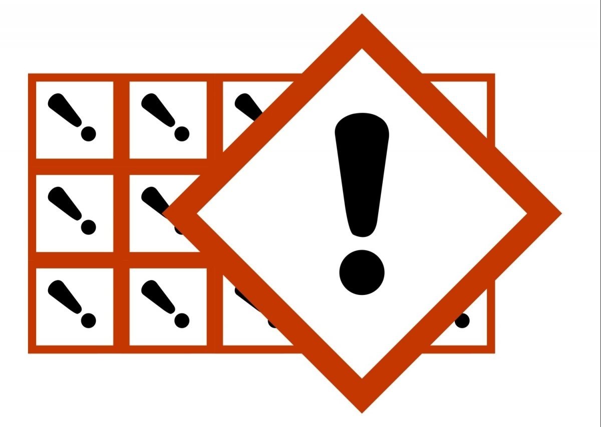 Piktogramy GHS07 - substancje drażniące 150 sztuk > UNI-DRUKarnia